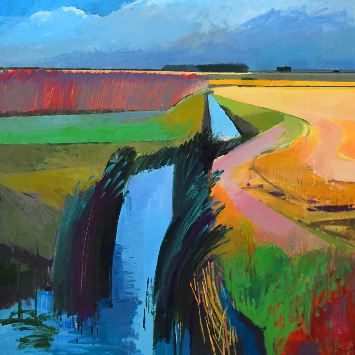 Crooked Ditch, Conington Fen by Fred Ingrams | Buy Art Online | Rise Art