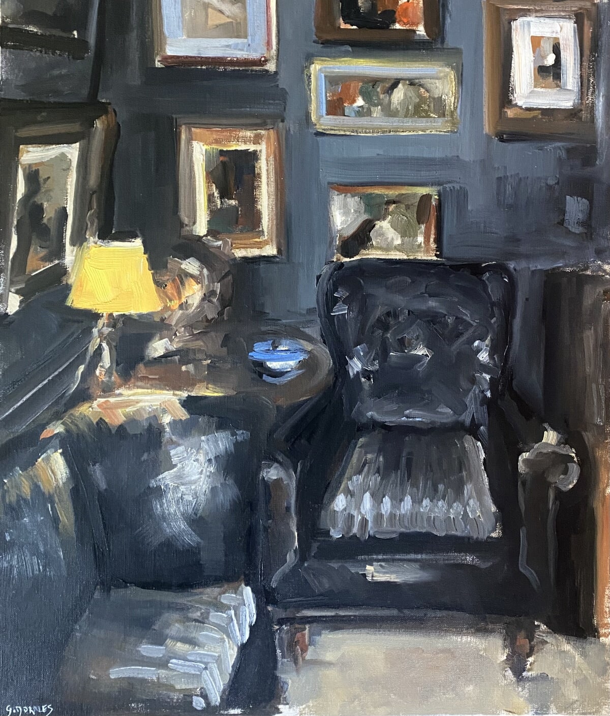 Salon noir von Géraldine Morales | Kunst online kaufen | Rise Art