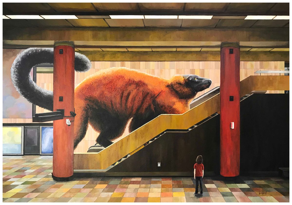 Chimère n°5 (le Lémurien Maki Vari Roux) by Louis Vairel | Buy Art ...