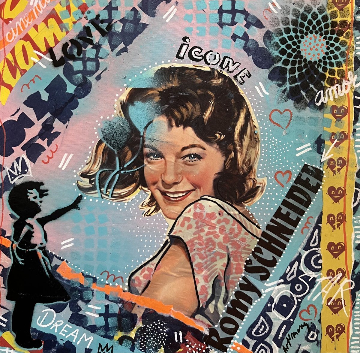 Romy pop art love par ART'MONY | Acheter de l'art en ligne | Rise Art