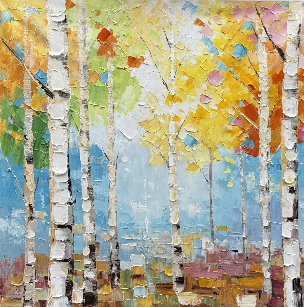 Colorful forrest 1457 par Jingshen You | Acheter de l'art en ligne ...