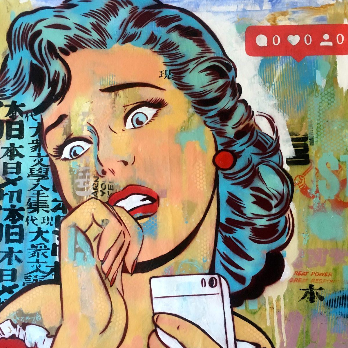 Zero Likes Zero Love par D13EGO | Acheter de l'art en ligne | Rise Art