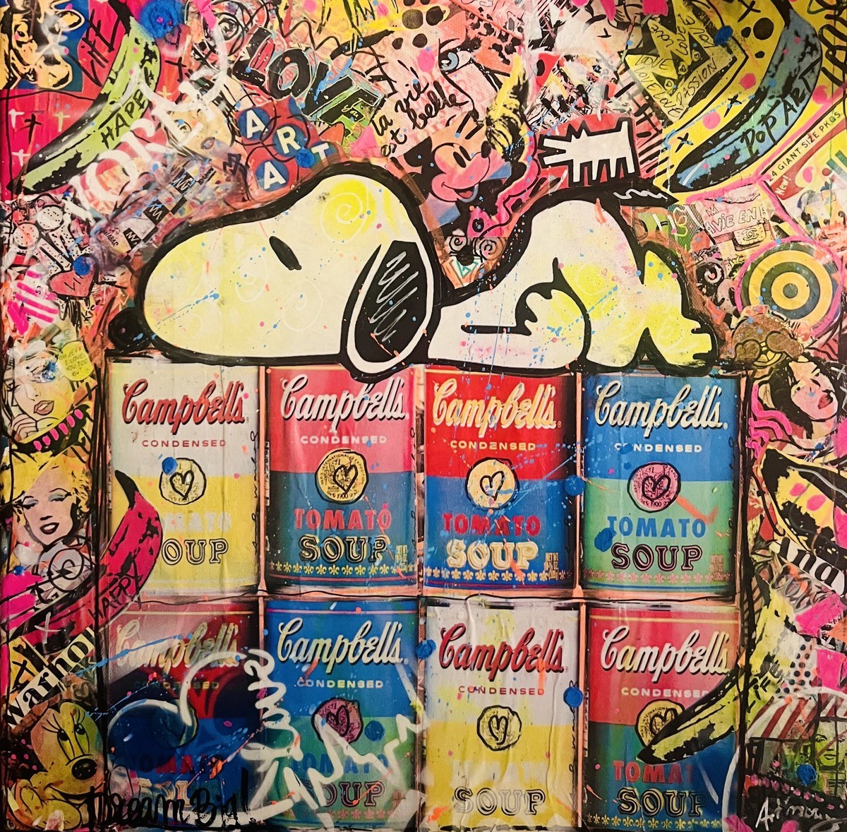 Campell’s Snoopy for ever by ART'MONY | Buy Art Online | Rise Art
