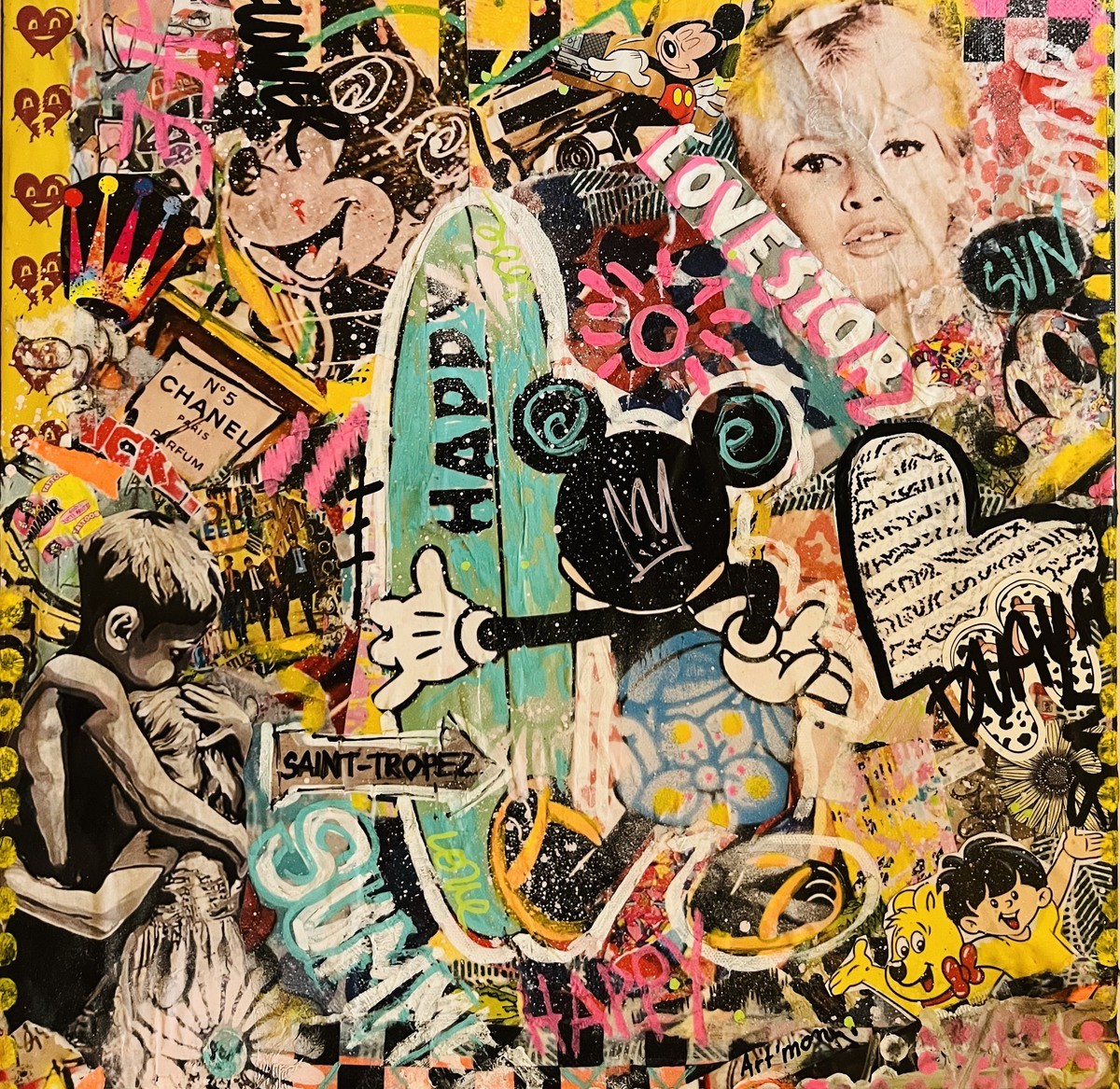 Life is better at the beach ! par ART'MONY | Acheter de l'art en ligne ...