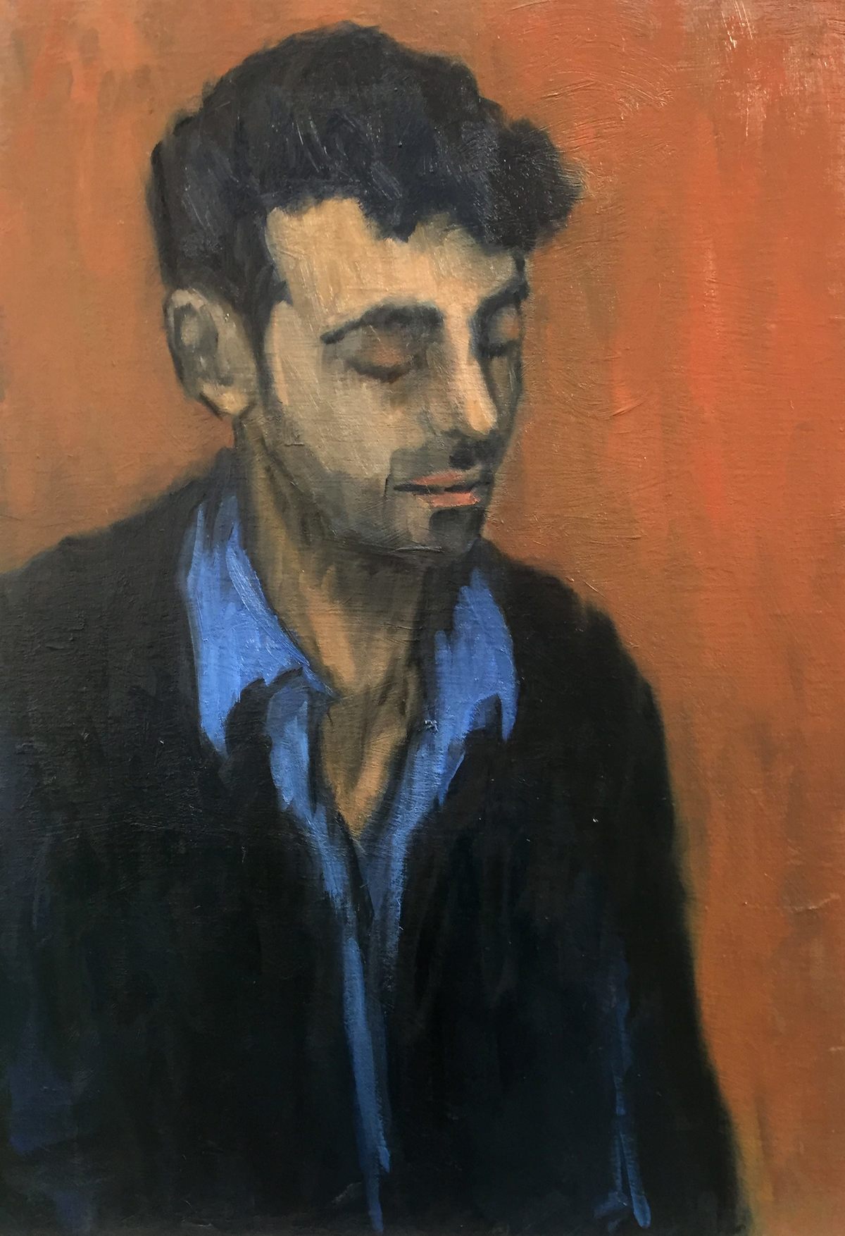 Portrait de Sacha à la chemise noire by Barbara Petit Lisy | Buy Art ...