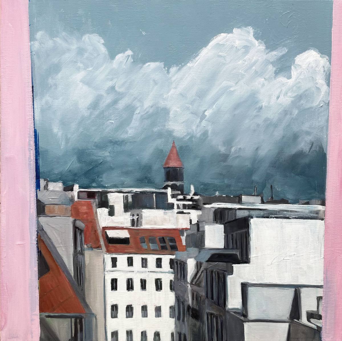 Sweet summer (city view from 4th floor) by Elina Evstig | Buy Art ...