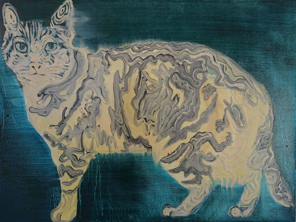 Cat by Lucy Cade | Buy Art Online | Rise Art