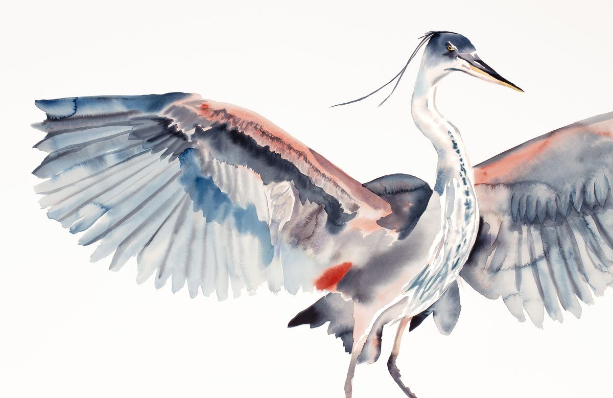 Heron No. 29 von Elizabeth Becker | Kunst online kaufen | Rise Art