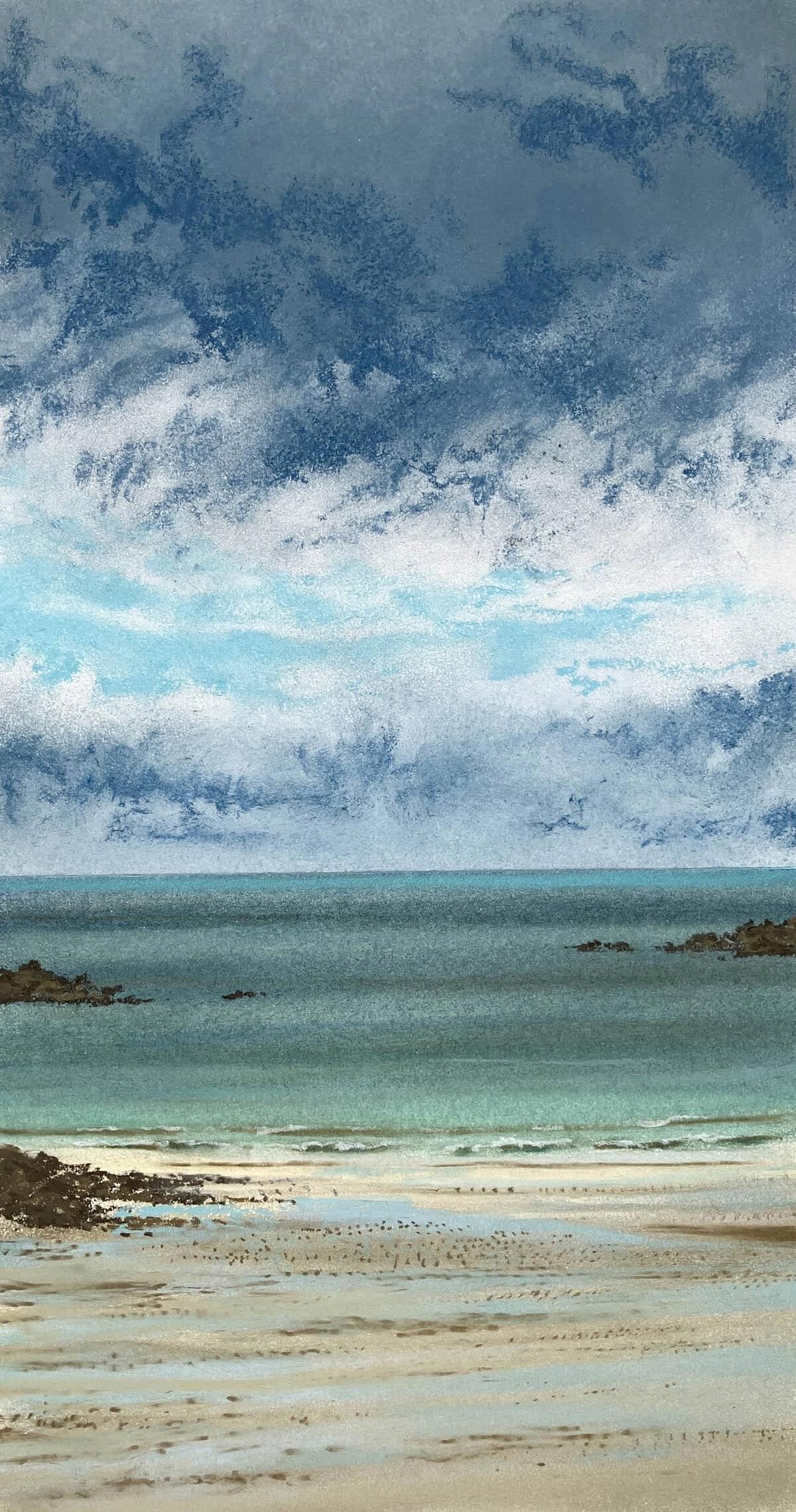 Plage du sillon 01 01 2026 11h von Eric Durant | Kunst online kaufen ...