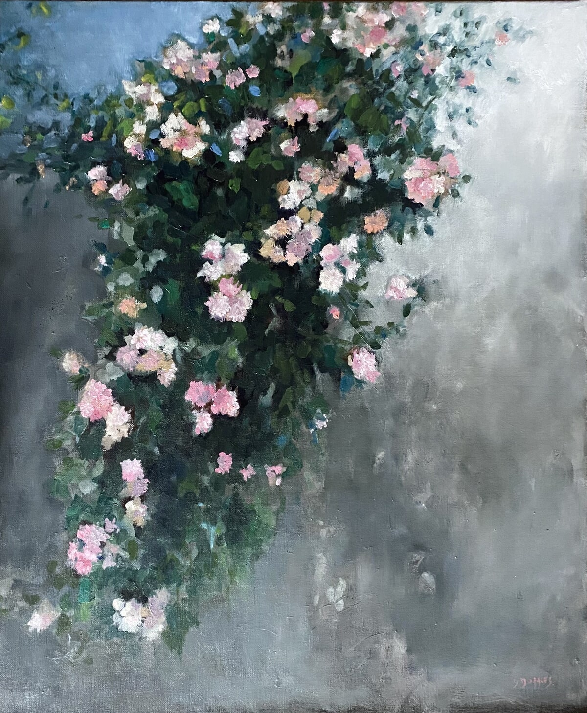 Le rosier de Lisbonne von Géraldine Morales | Kunst online kaufen ...