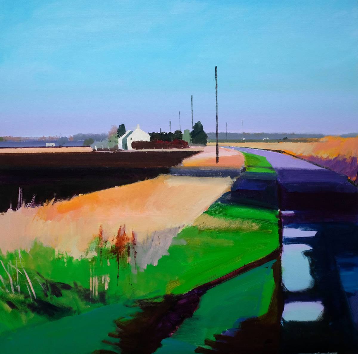Winter evening, Ten Mile Bank, Jan 2021 by Fred Ingrams | Buy Art ...