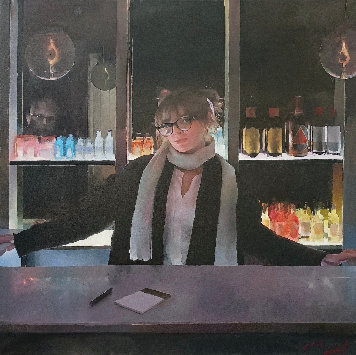 Honesty Bar after Manet's "Bar at the Folies Bergere". by Chris ...