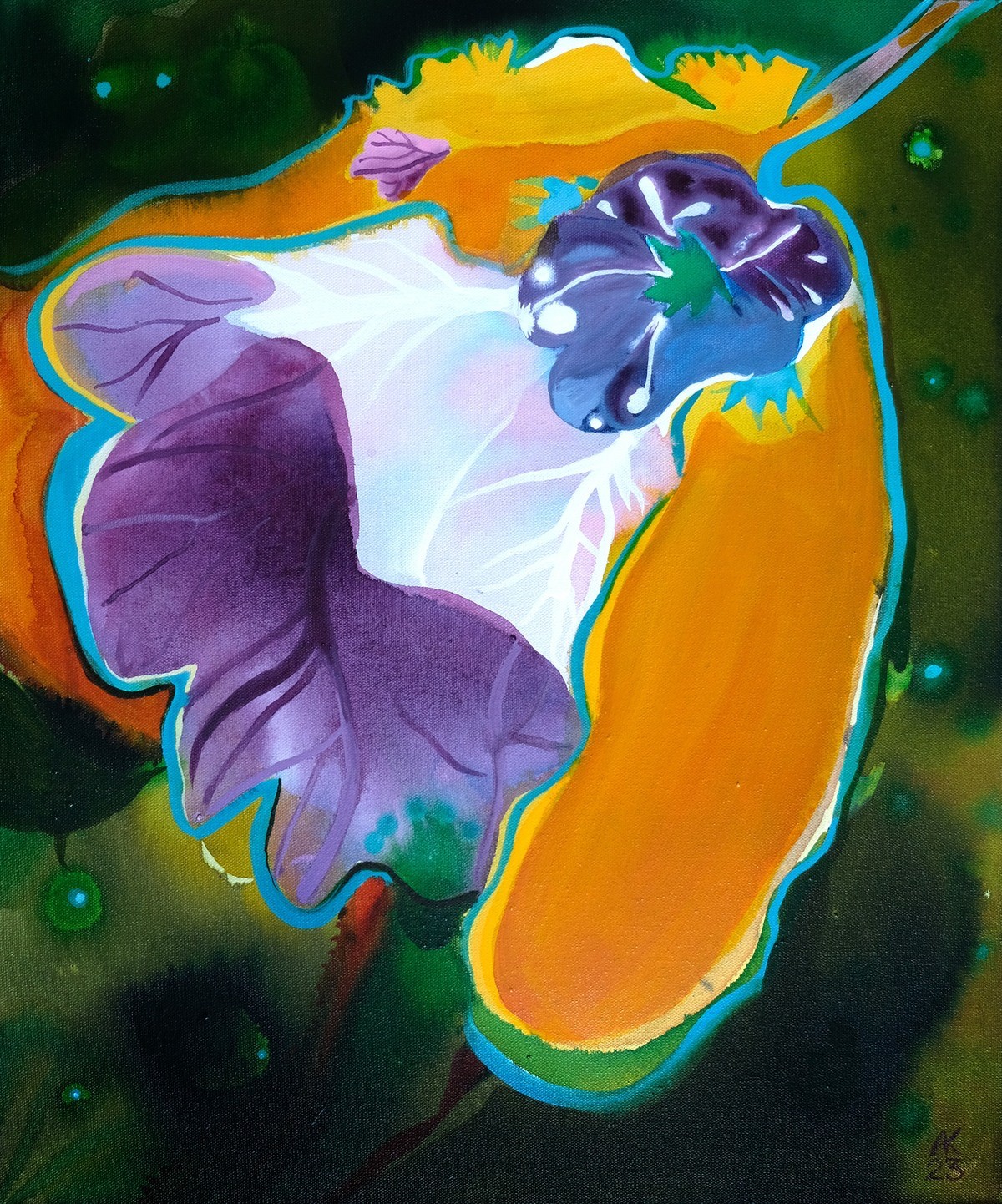 Night Flower by Asta Kulikauskaite Krivickiene | Buy Art Online | Rise Art