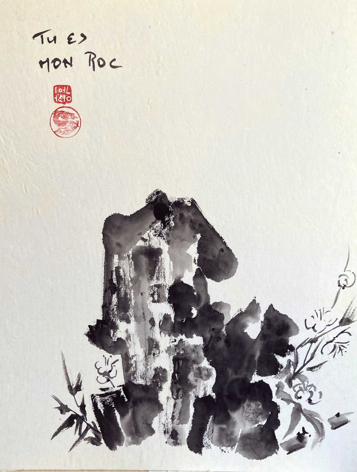 Tu es mon roc 1 von Catherine Hoang | Kunst online kaufen | Rise Art