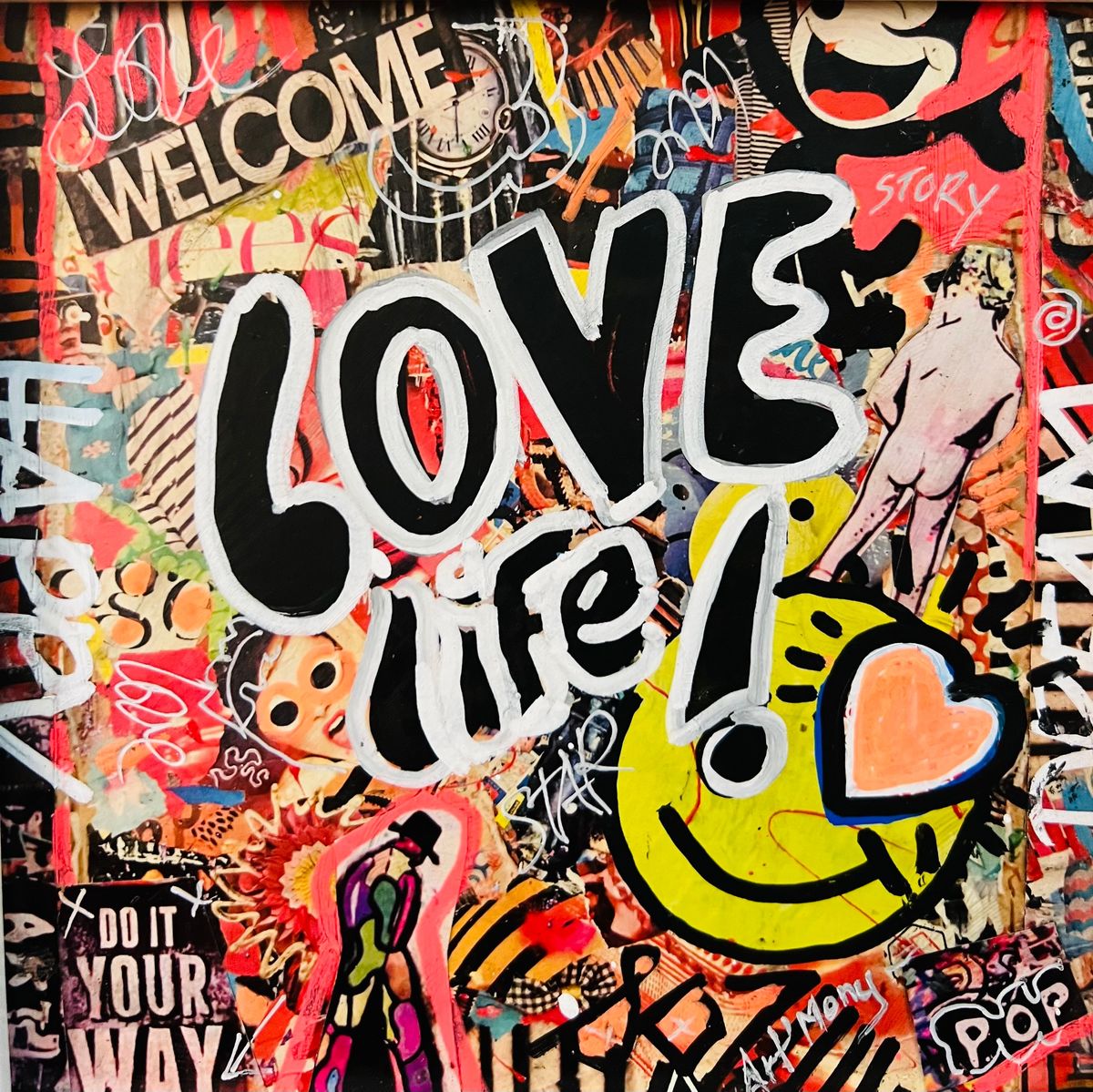 Smille and Love Life ! par ART'MONY | Acheter de l'art en ligne | Rise Art