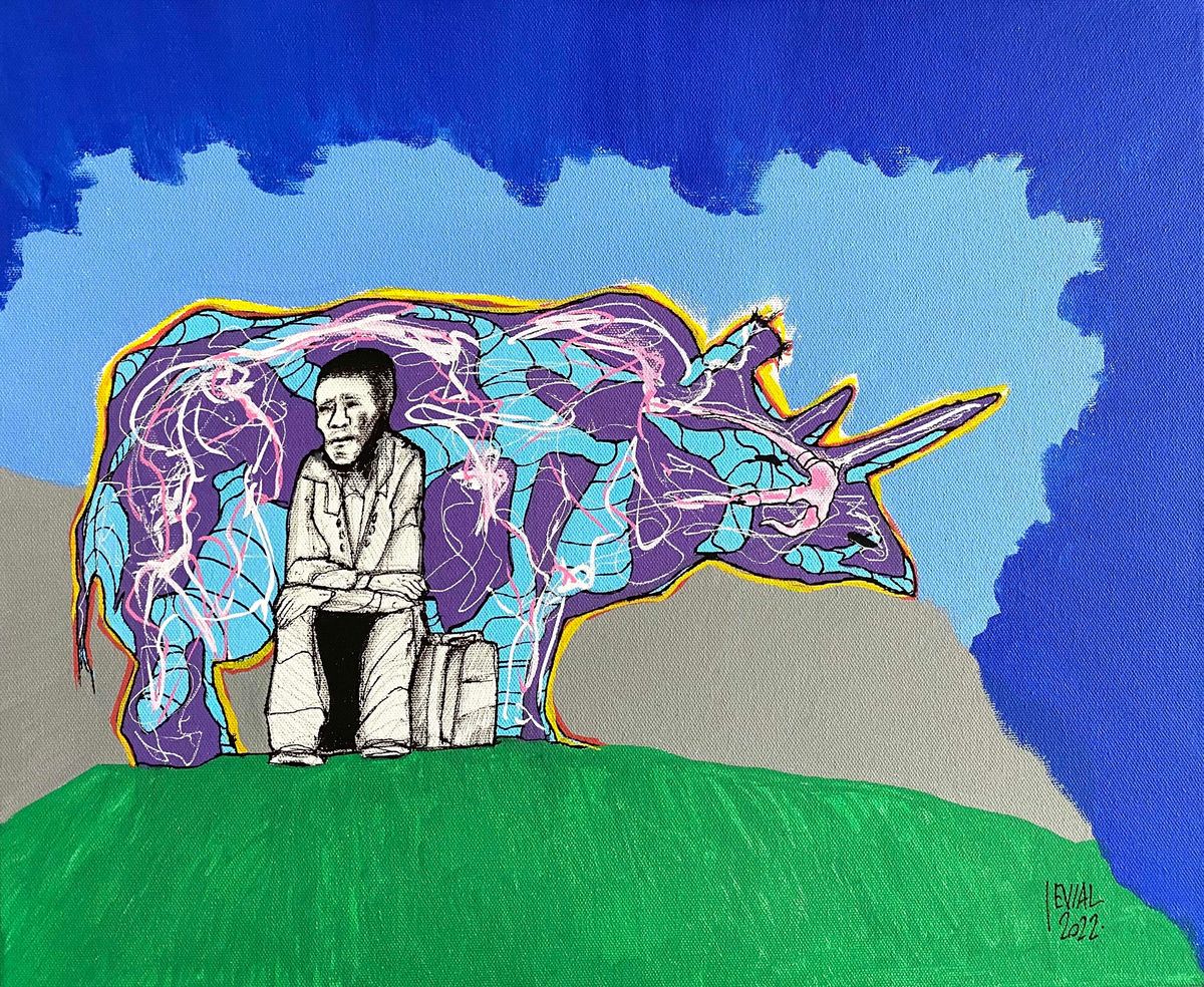 S.O.U.L.itude (04 II) version tableau by EVIAL | Buy Art Online | Rise Art