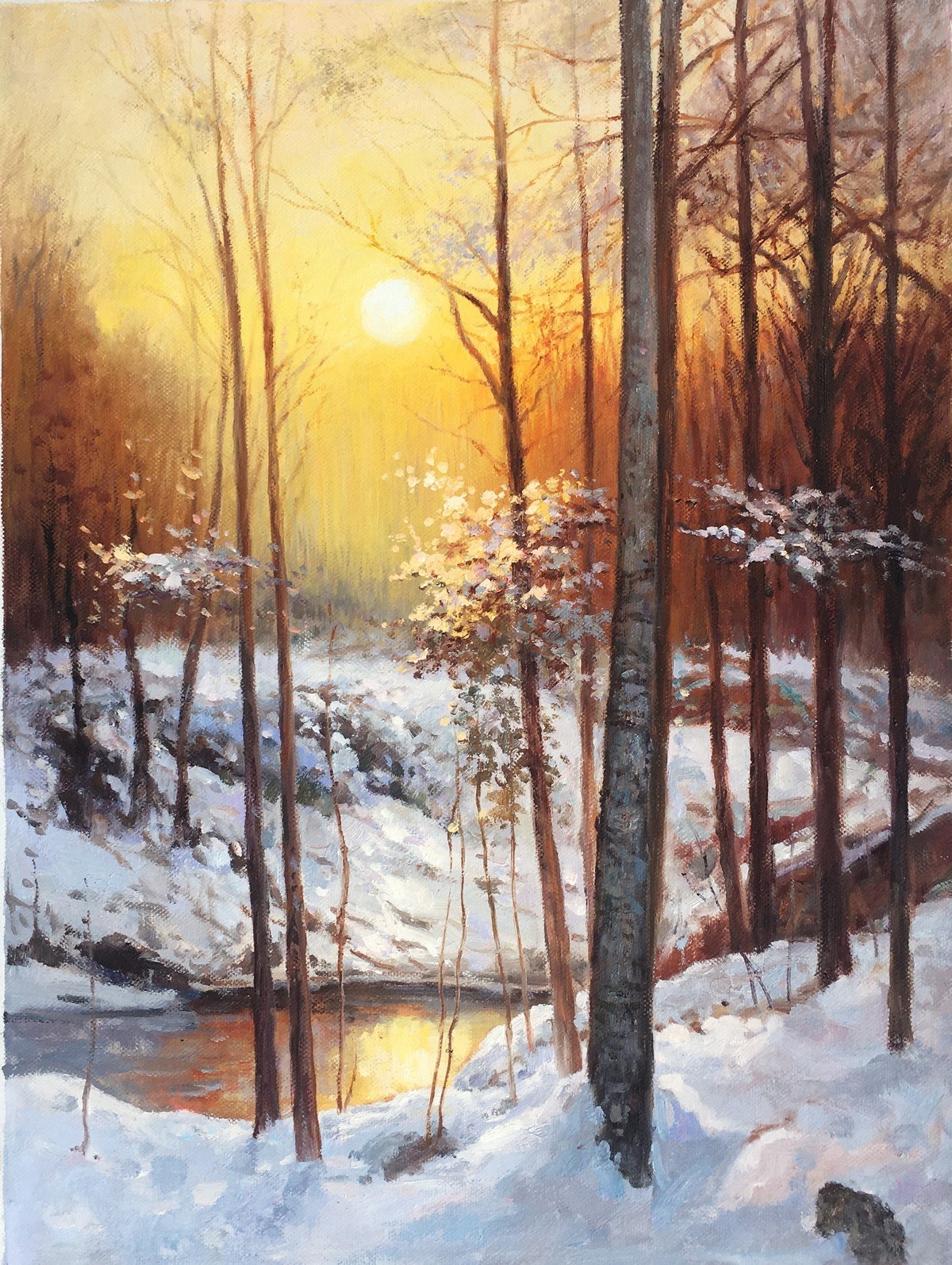 Snowscape 1340 by Jingshen You | Buy Art Online | Rise Art