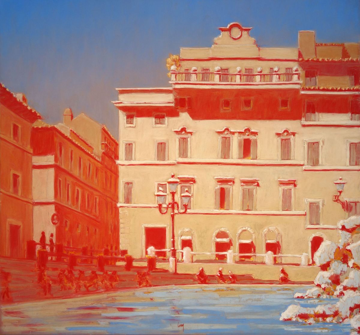 Rome, piazza di Trevi par François Cusson | Acheter de l'art en ligne ...