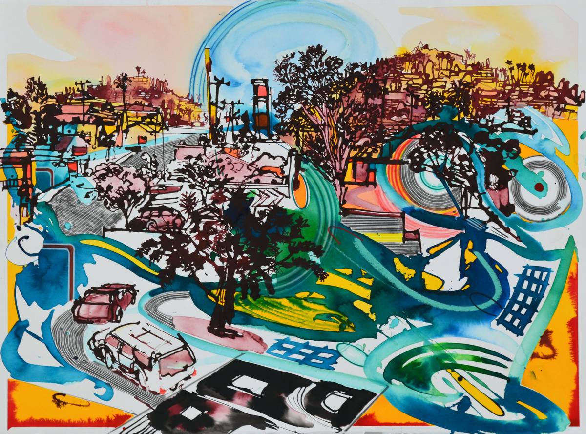 Stripy Chimney by Max Naylor | Buy Art Online | Rise Art