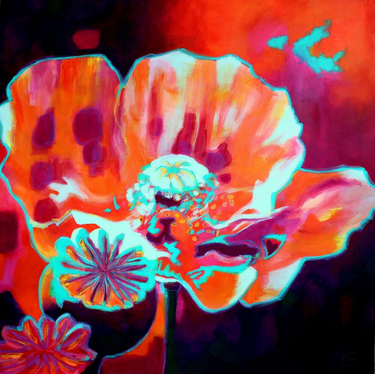 Orange poppy by Pascale White | Buy Art Online | Rise Art