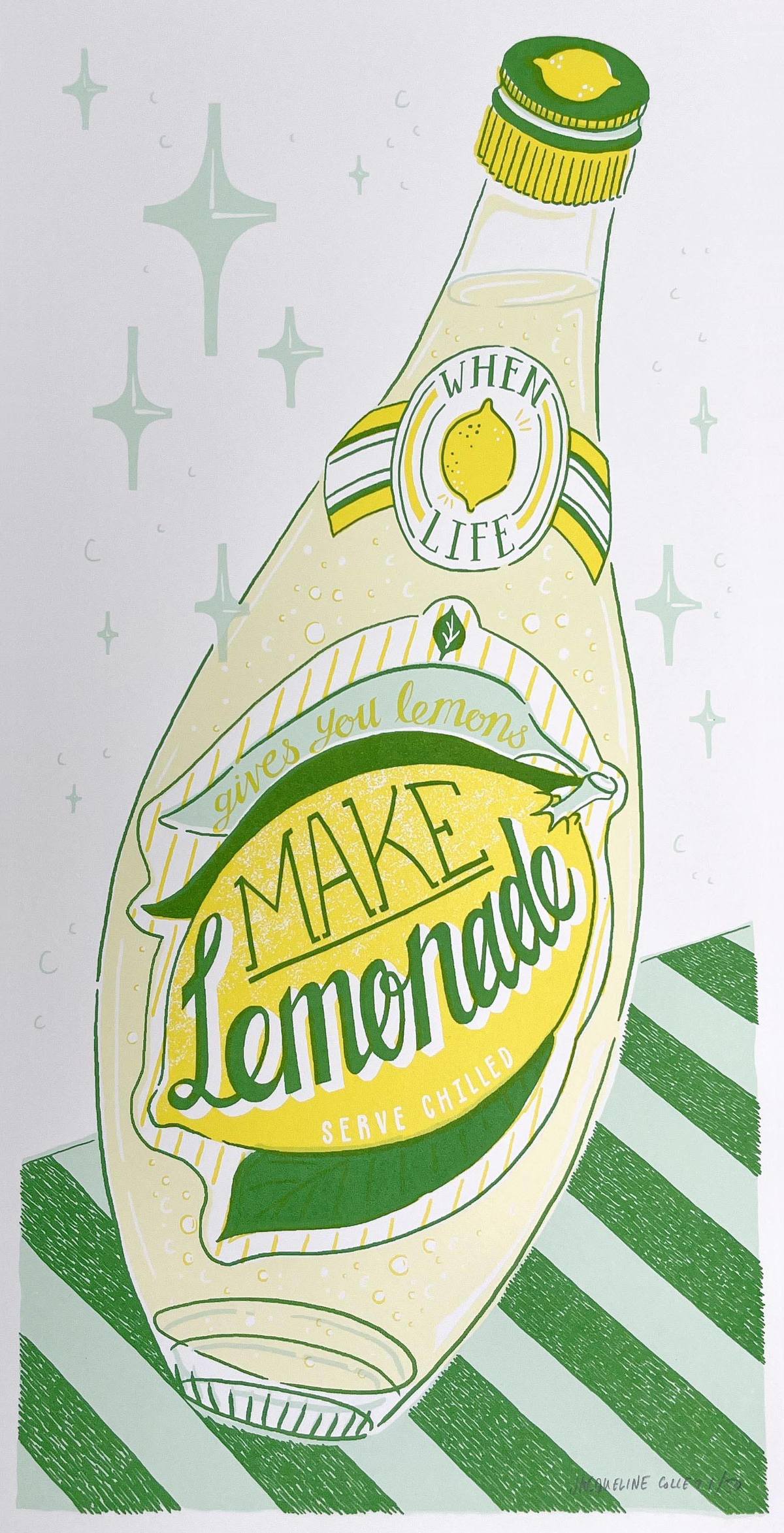 A2 Slim, Make Lemonade, Silk Screen Print by Jacqueline Colley | Buy ...