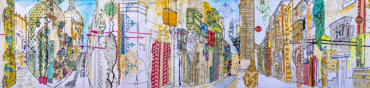 Valletta Streets, Malta by Richard Storey | Buy Art Online | Rise Art