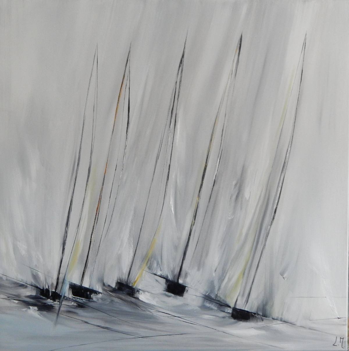 La course au large von Lydie Massou | Kunst online kaufen | Rise Art