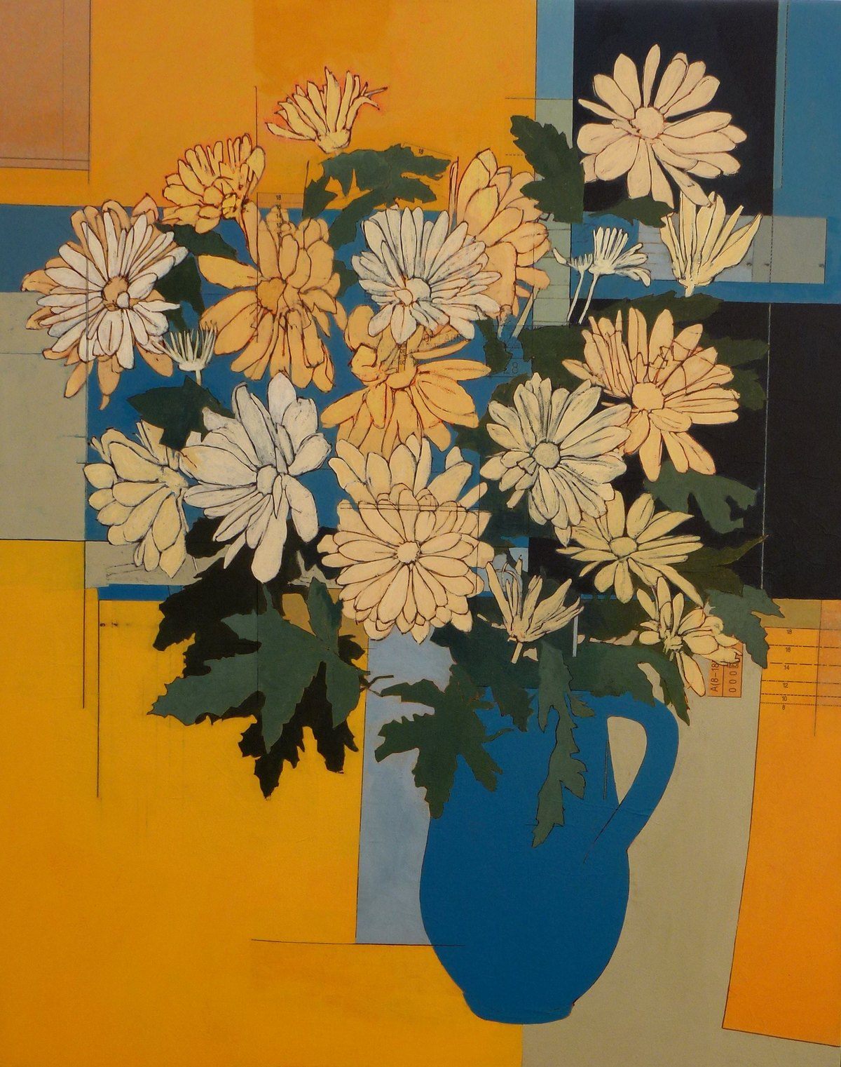 Chrysanthemums by Simon M Smith | Buy Art Online | Rise Art