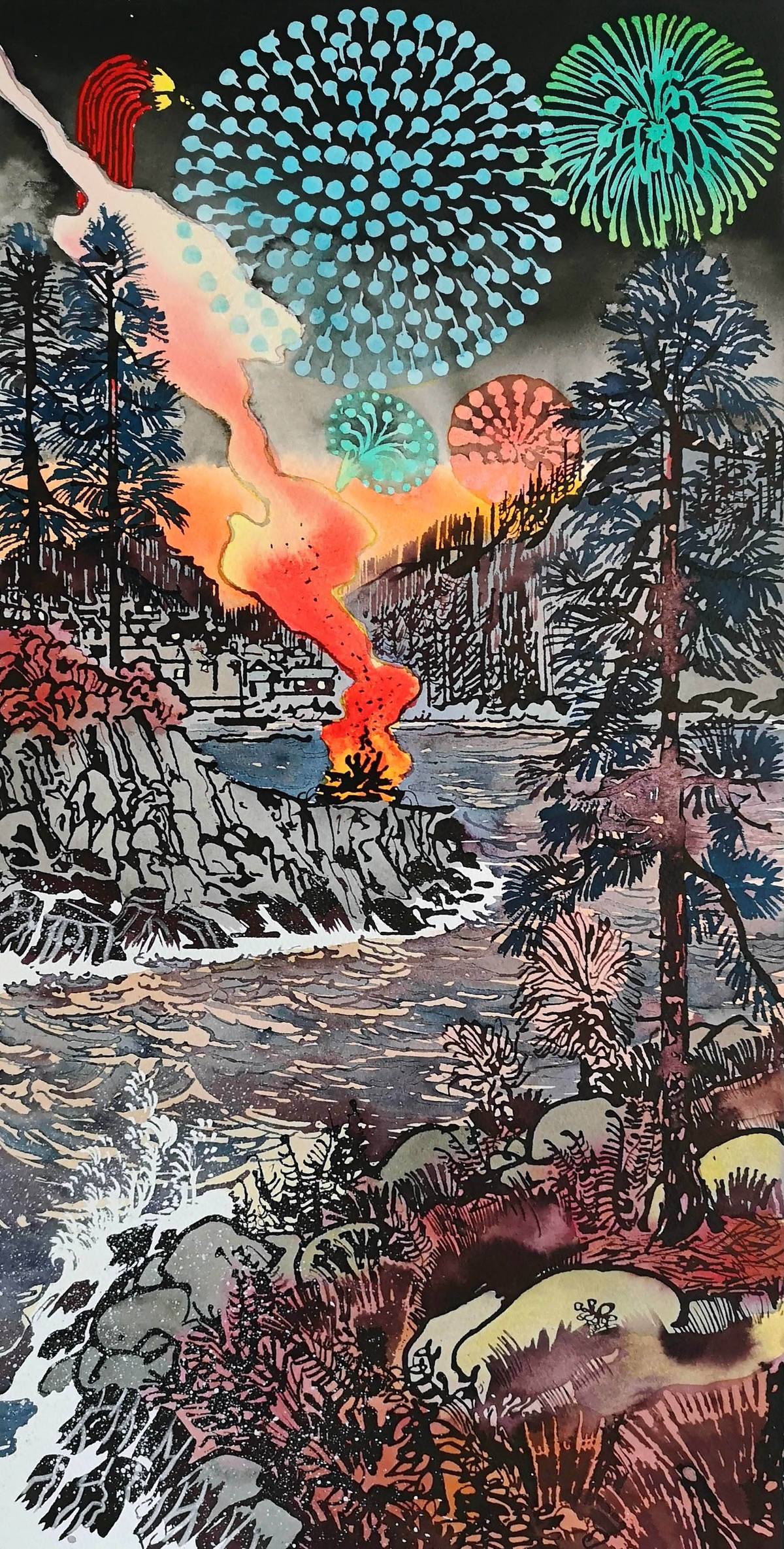 Bonfire by Max Naylor | Buy Art Online | Rise Art