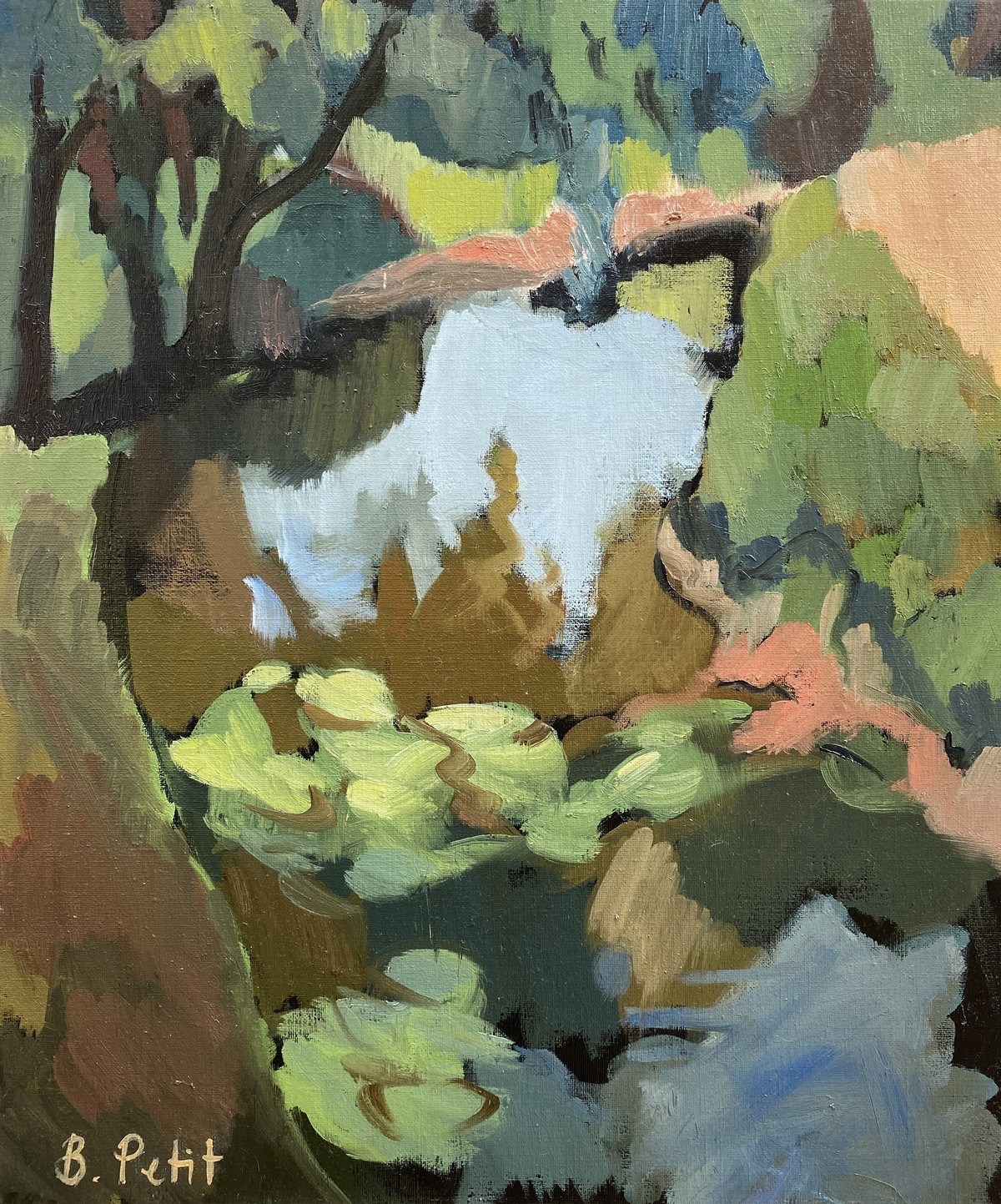 Les nénuphars by Barbara Petit Lisy | Buy Art Online | Rise Art