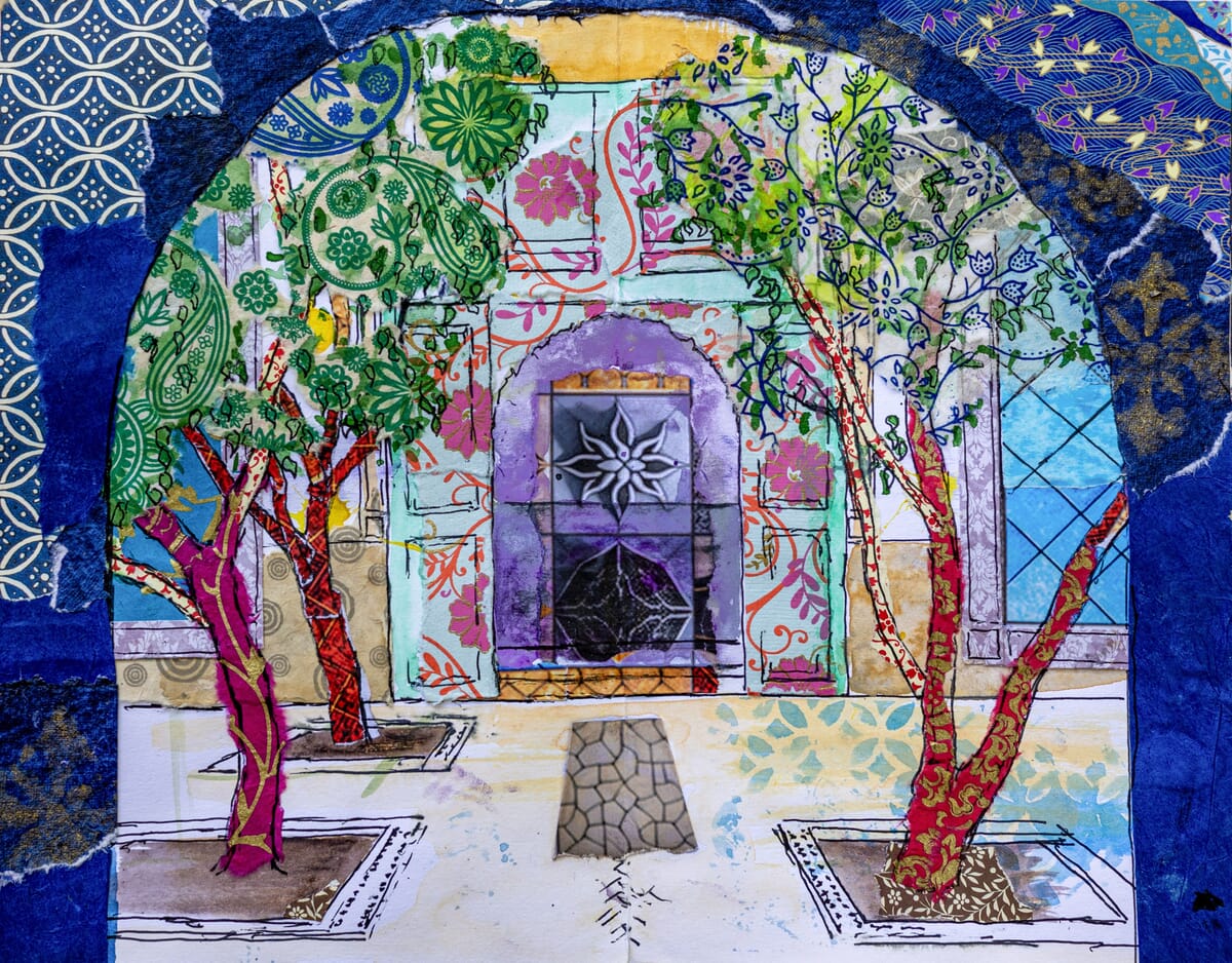 Courtyard, Marrakech par Richard Storey | Acheter de l'art en ligne ...