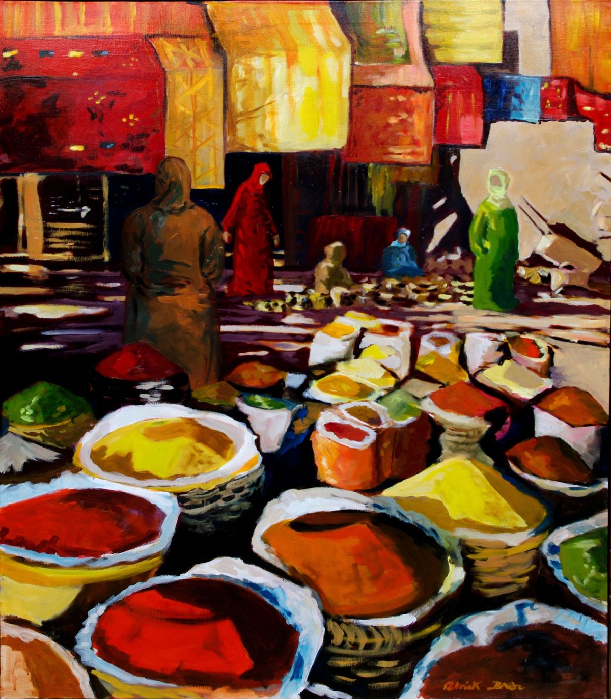 Marché aux épices by Patrick Brière | Buy Art Online | Rise Art
