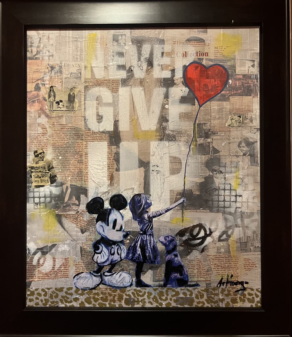 Never give up !! par ART'MONY | Acheter de l'art en ligne | Rise Art