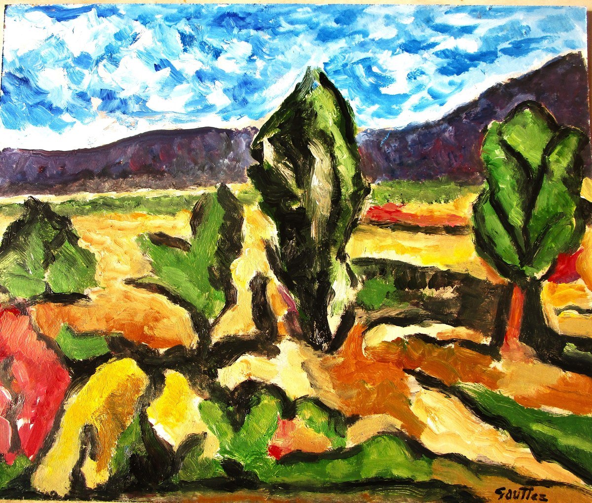 Paysage Méridional by Michel de Gouttes | Buy Art Online | Rise Art