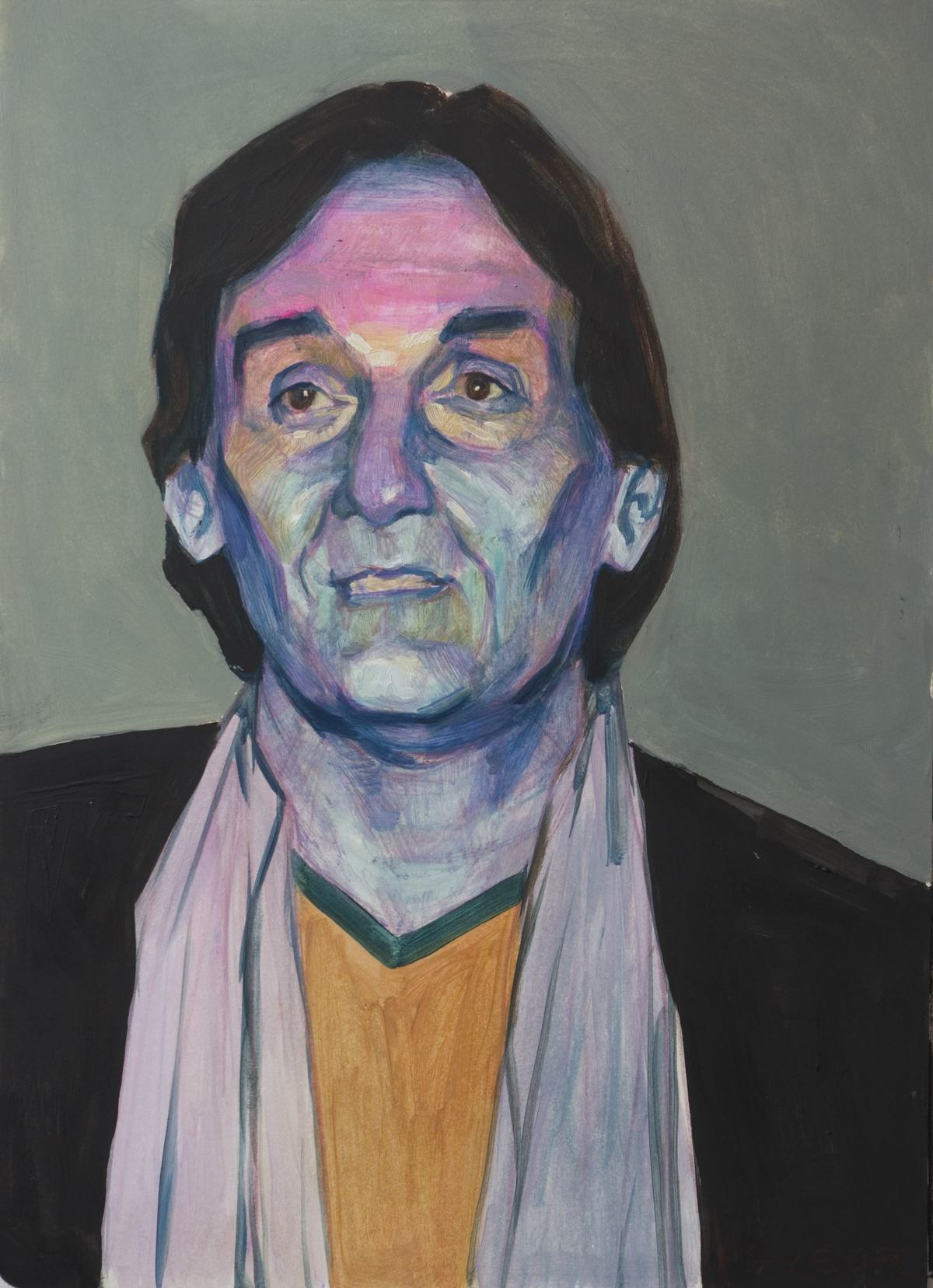 portrait de l'humoriste Pierre Palmade en couleurs pop par Olivier ...