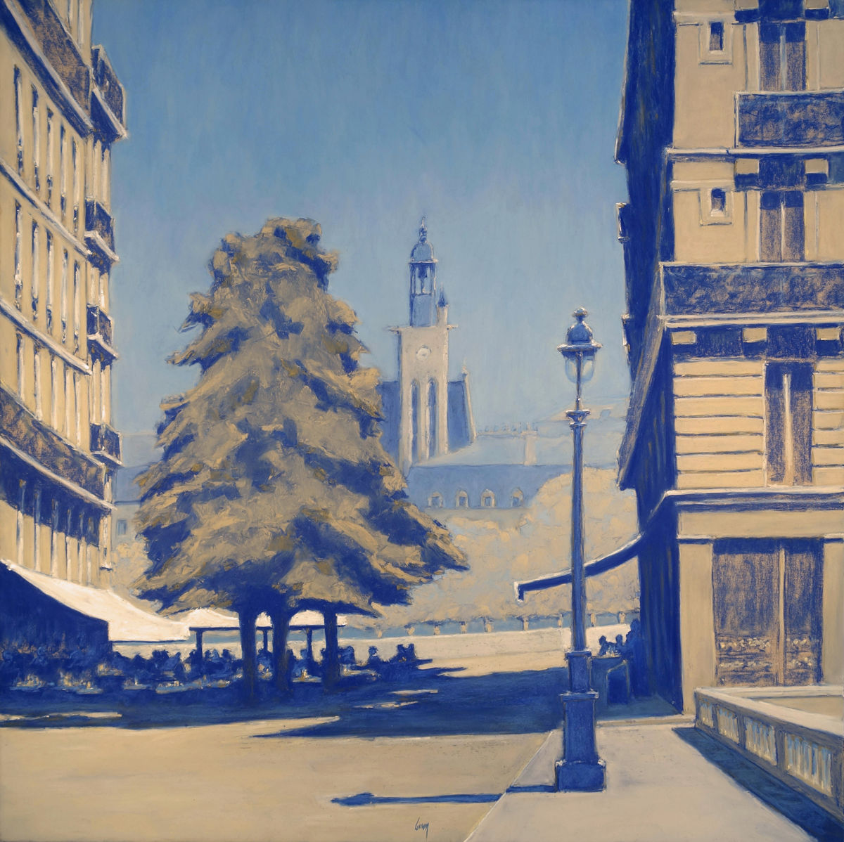 Paris, sur le Pont Louis-Philippe by François Cusson | Buy Art Online ...