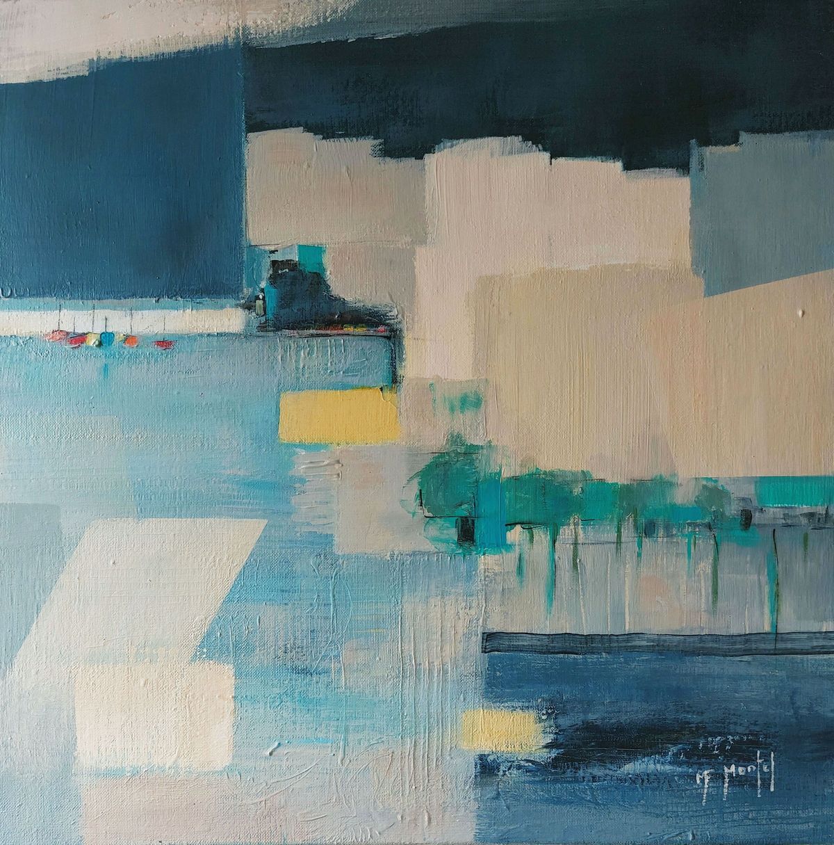 Le bateau bleu by Fanou Montel | Buy Art Online | Rise Art