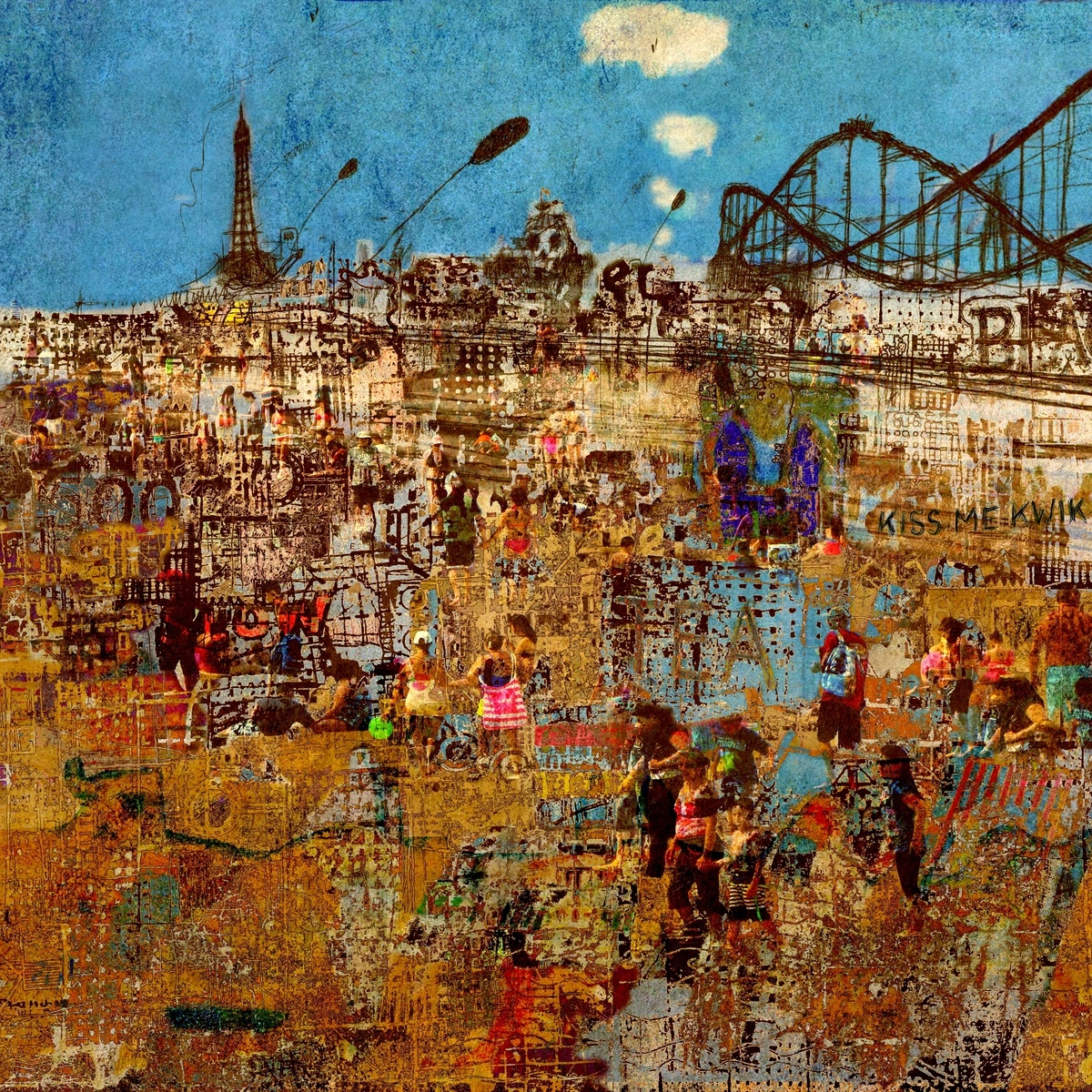 Day Trip to Blackpool by Andy Mercer | Buy Art Online | Rise Art