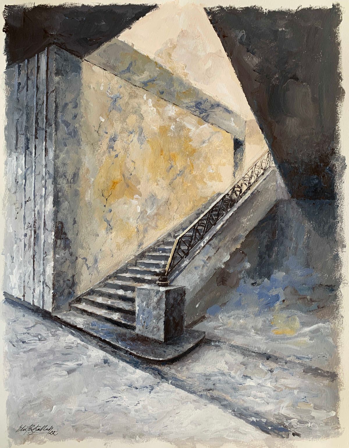 L’escalier du Musée Boghossian (Bruxelles) by Elie Rizkallah | Buy Art ...