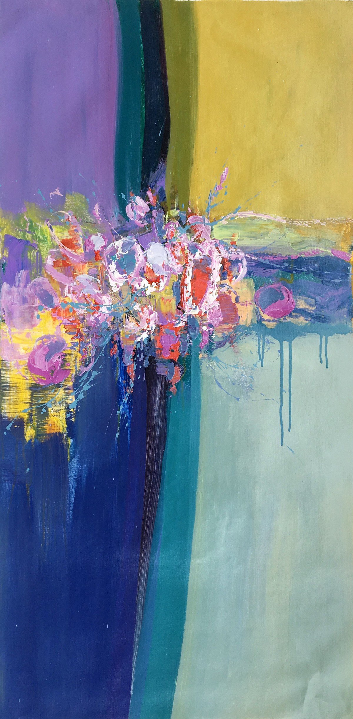 Floral abstract 1224 von Jingshen You | Kunst online kaufen | Rise Art