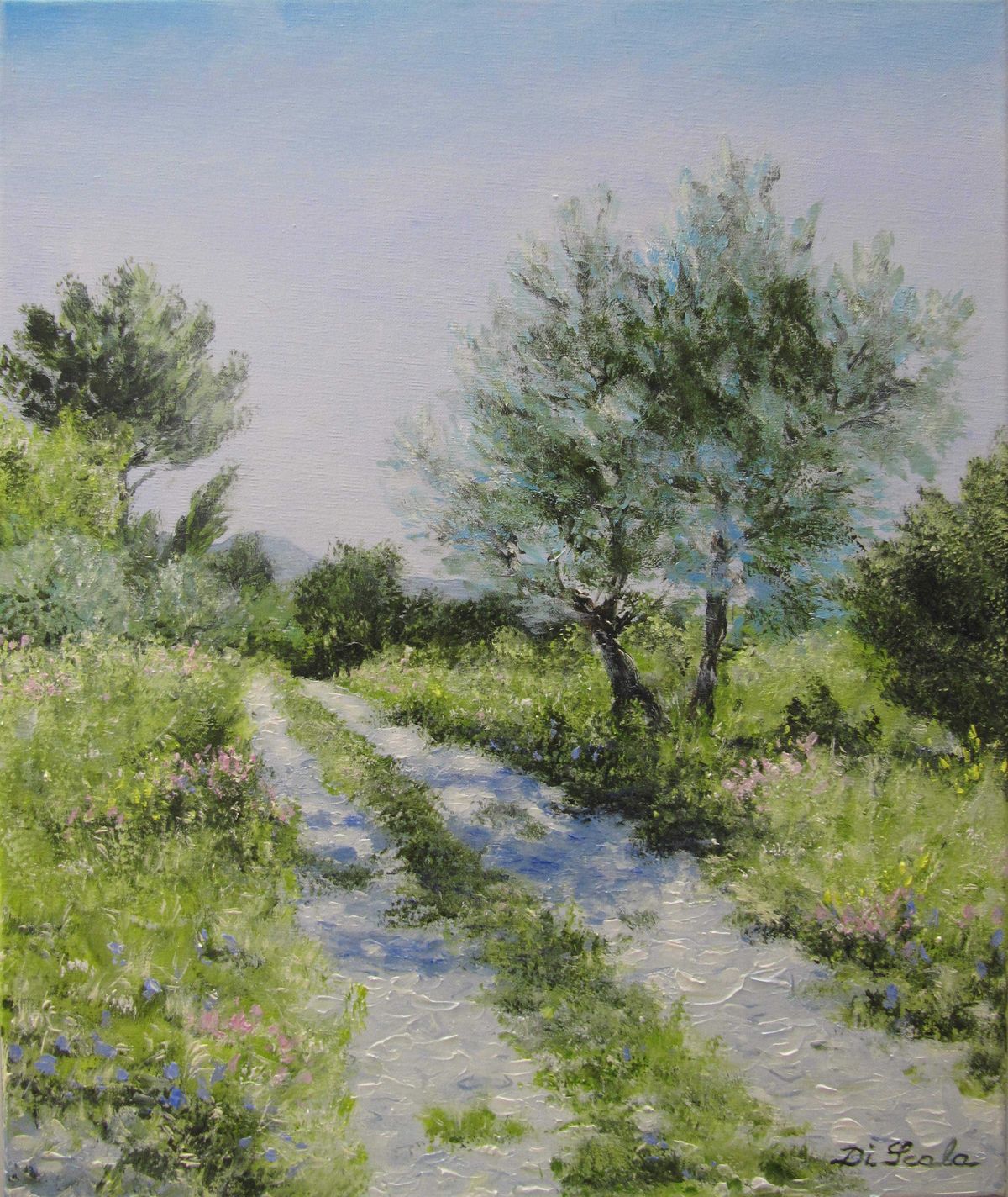 chemin menant vers les collines by Brigitte Di Scala | Buy Art Online ...