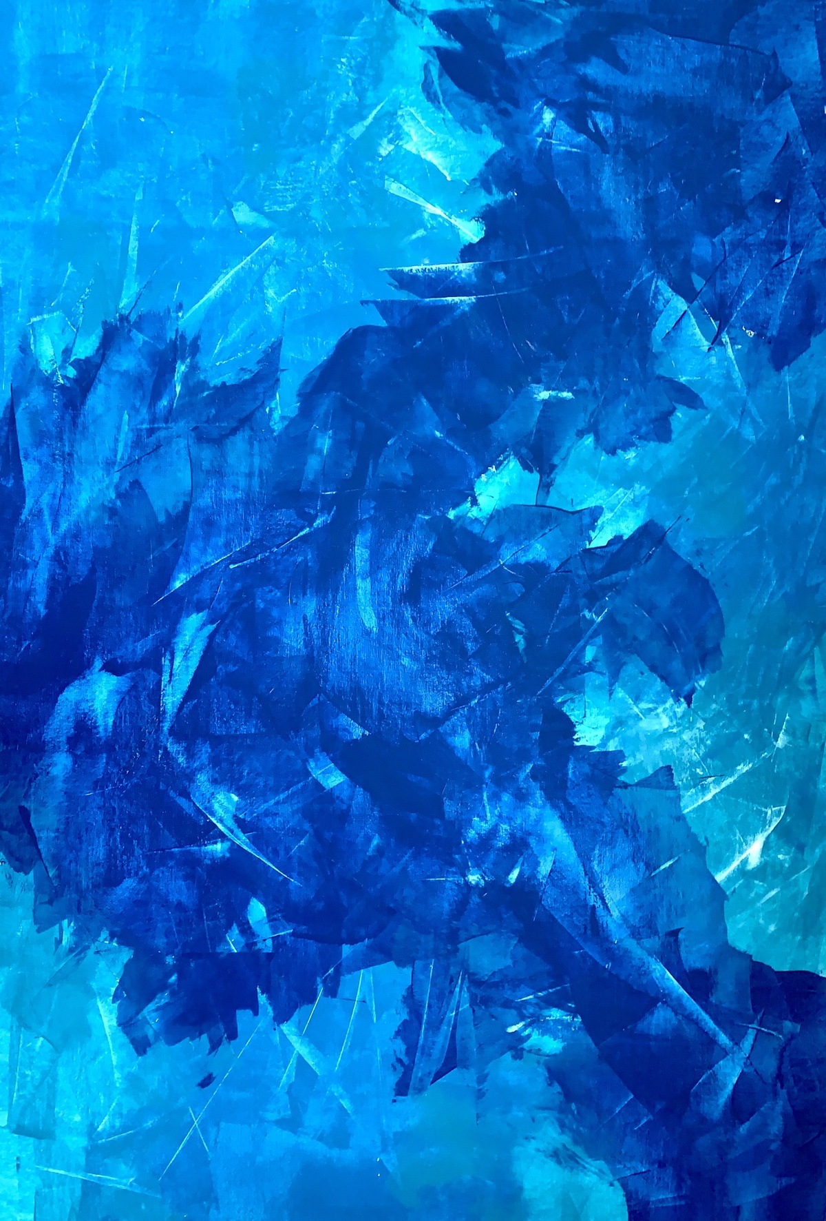 Blue abstract no. 3424 Beyond the sea by Anita Kaufmann | Buy Art ...