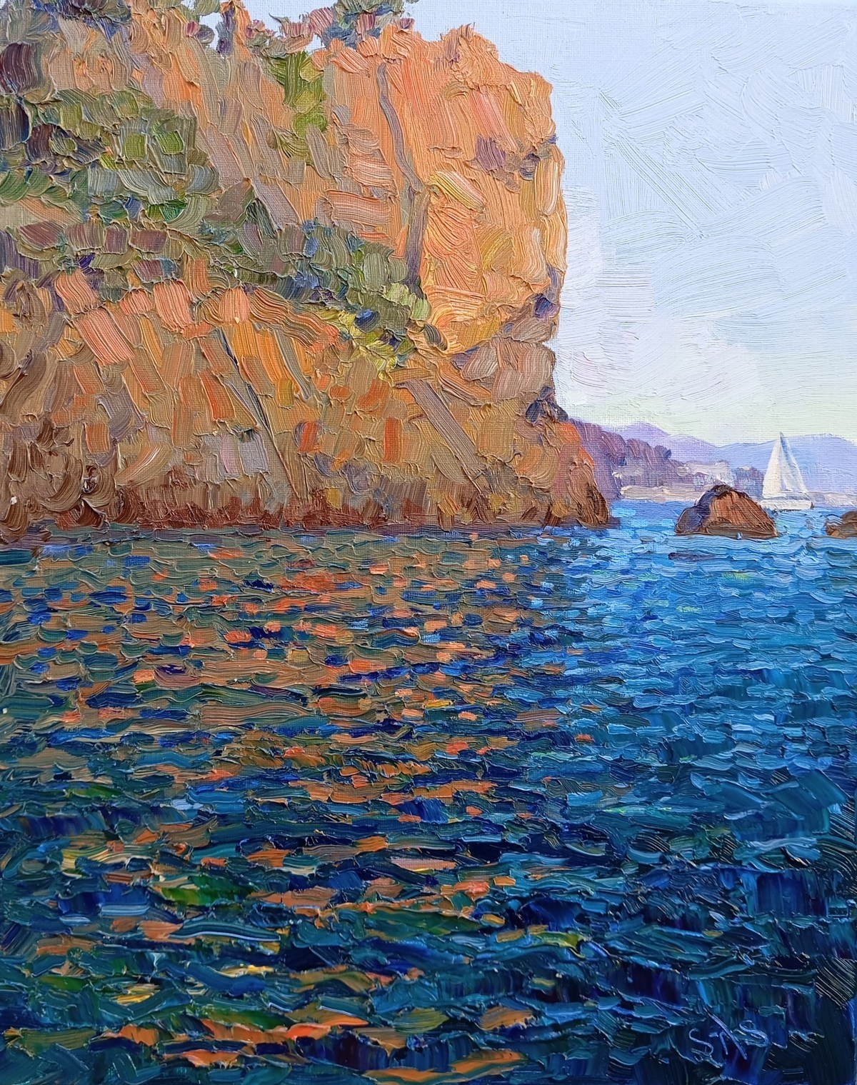 Red rock. Pointe de Deux Freres.Estérel by STAS (Stanislav Dyshlov ...