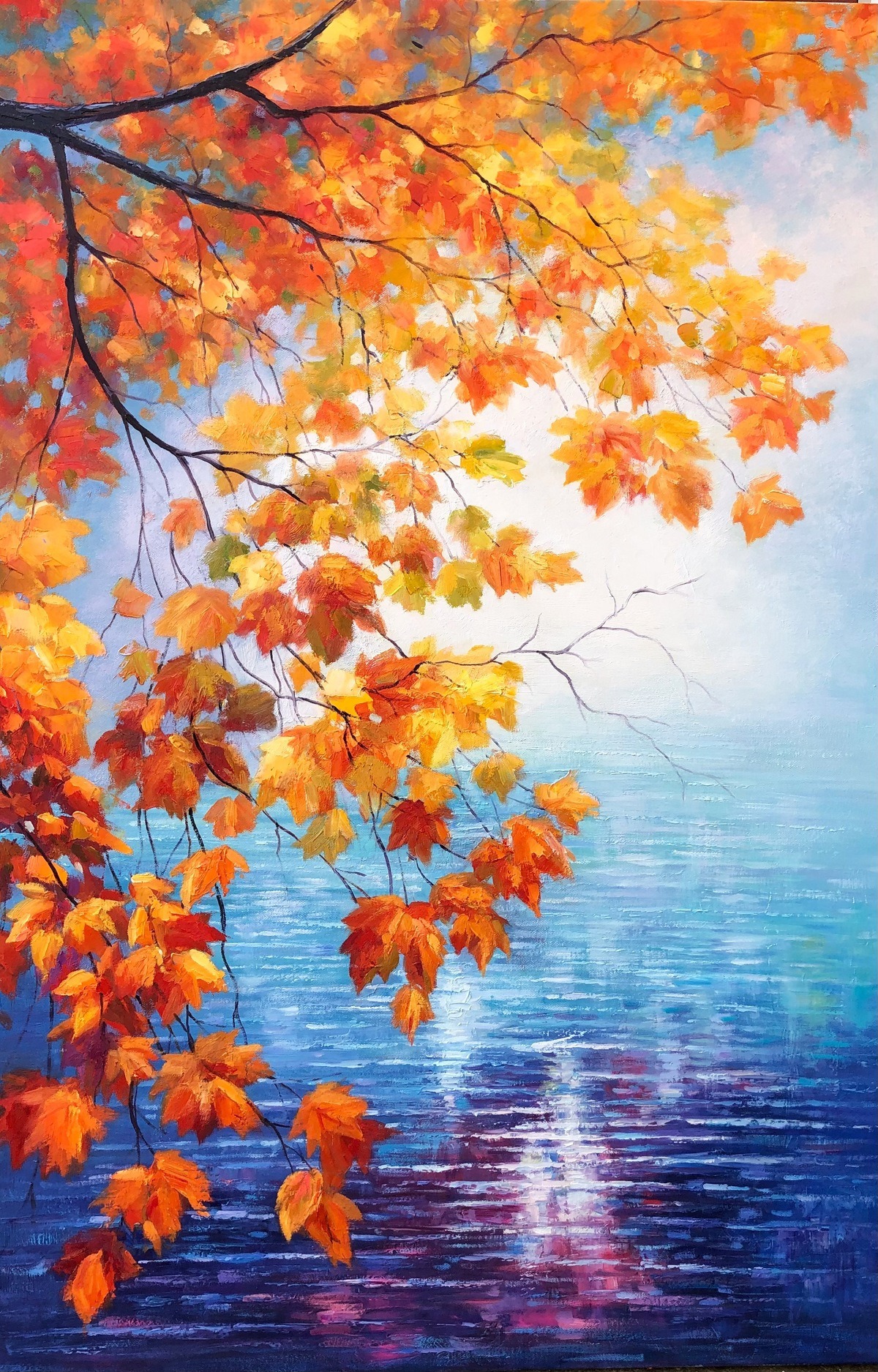Beauty of leaves 1336 von Jingshen You | Kunst online kaufen | Rise Art