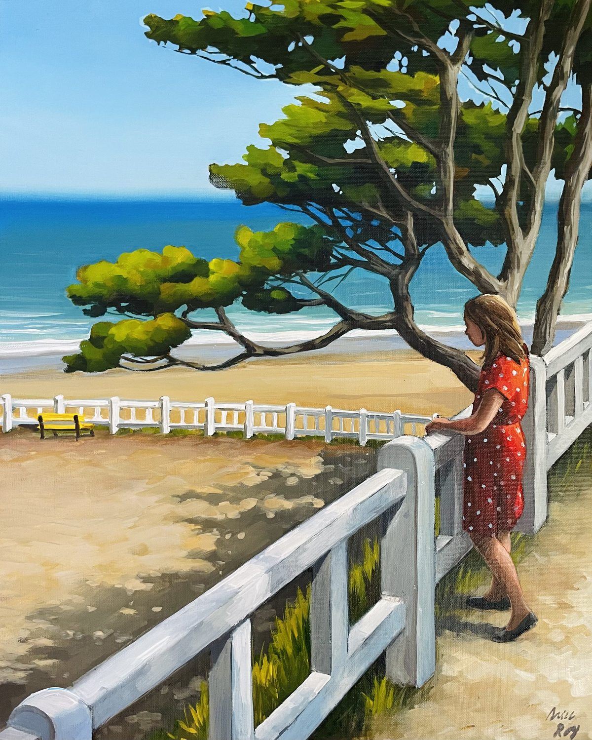 La jeune fille à la robe rouge by Alice Roy | Buy Art Online | Rise Art