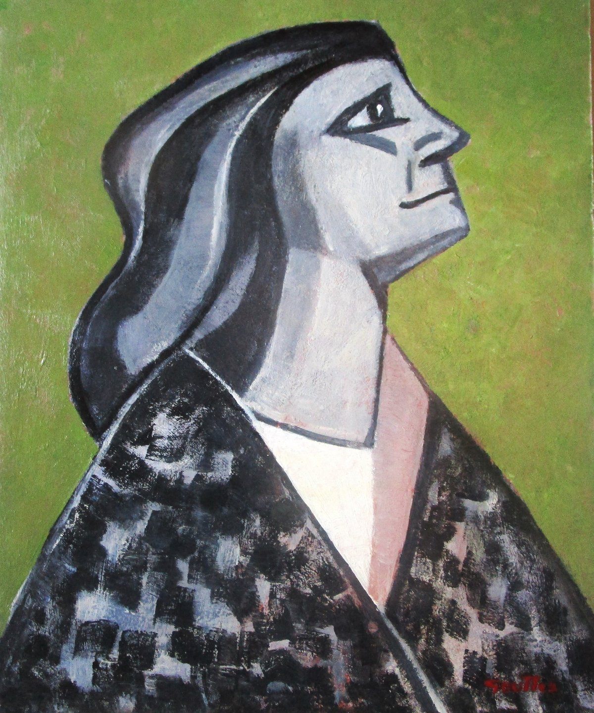 Portrait Cubiste by Michel de Gouttes | Buy Art Online | Rise Art