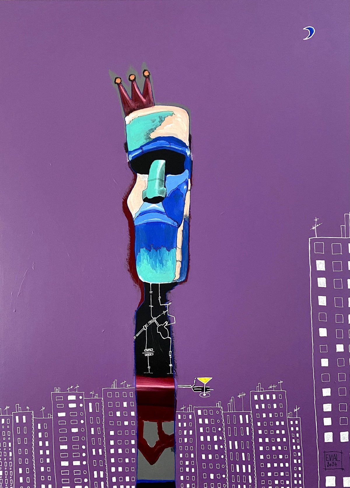 NEW KING IN TOWN by EVIAL | Buy Art Online | Rise Art