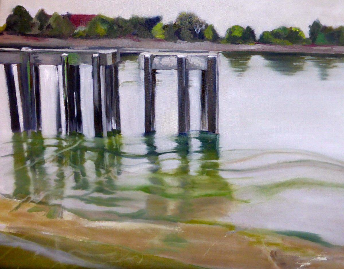 Thames Footpath von Kate Lowe | Kunst online kaufen | Rise Art