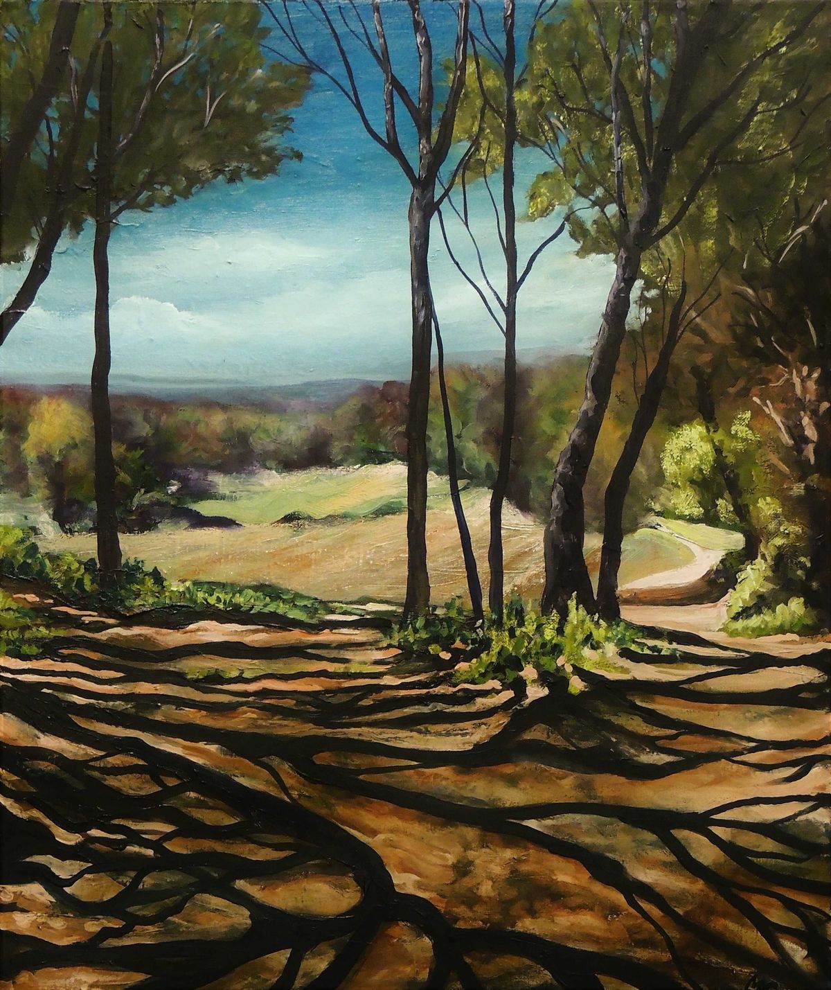 A travers les arbres par Malcolm Macdonald | Acheter de l'art en ligne ...
