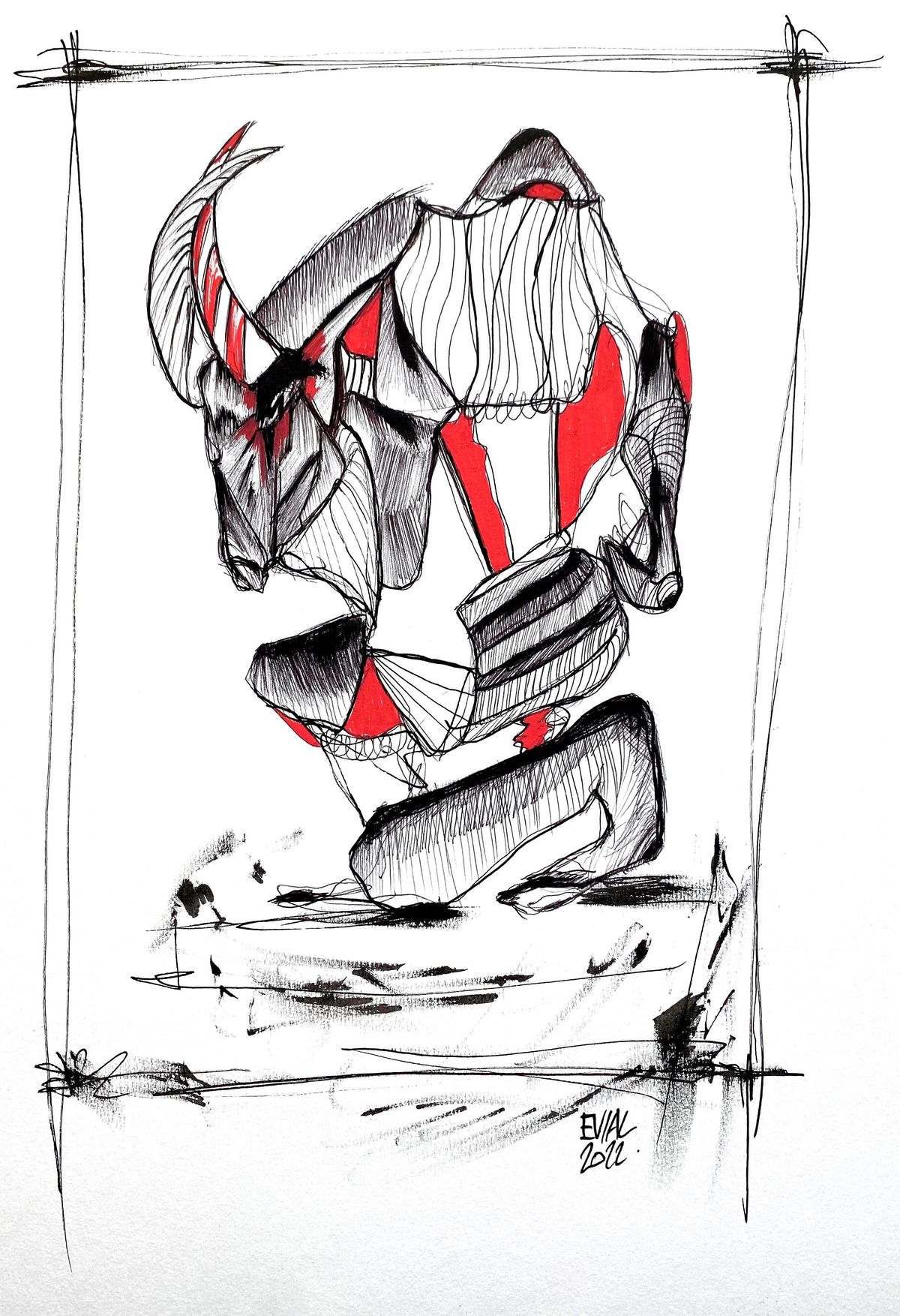 Le Minotaure 2 by EVIAL | Buy Art Online | Rise Art